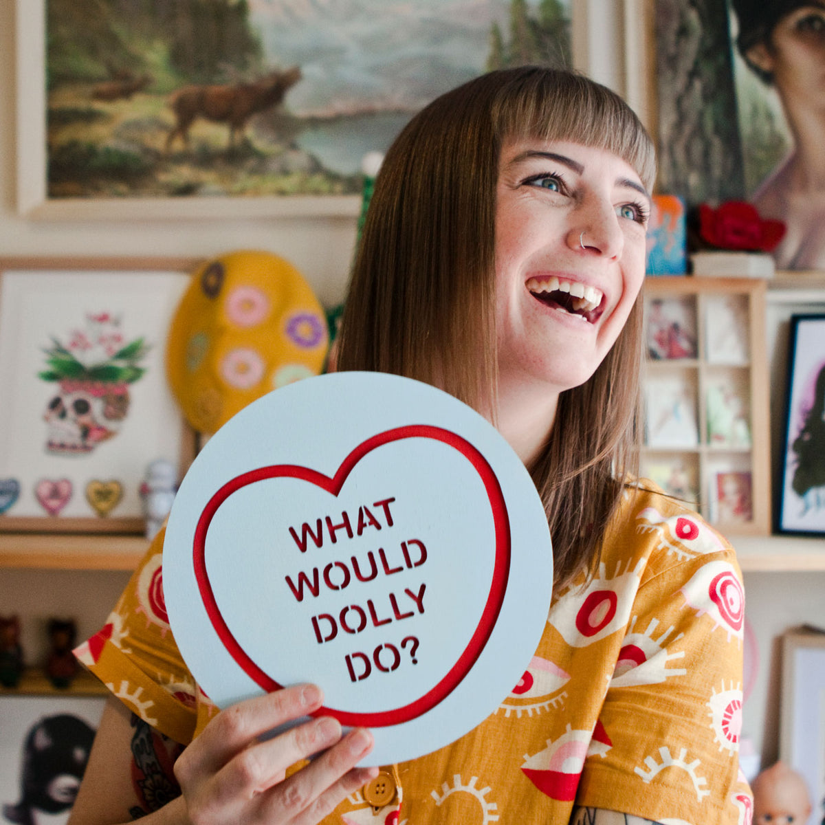 What Would Dolly Do? - Dolly Parton Candy Heart Wall Hanging | Candy ...